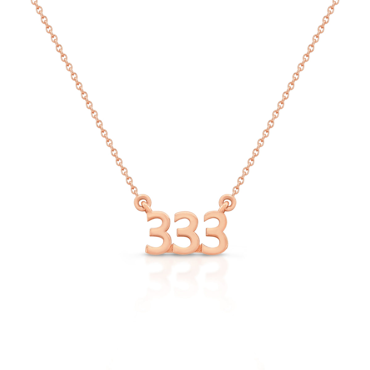 14K Gold 333 Angel Number Necklace | Carter Eve Jewelry